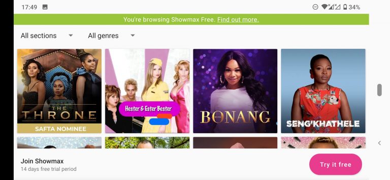 Showmax: Pro, Free, Series, Prices, Packages, Catalogue, Apps