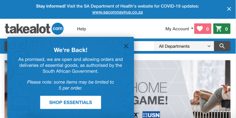 Where to buy groceries online in South Africa during